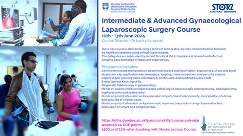 Intermediate And Advanced Gynaecological Laparoscopic Surgery Course