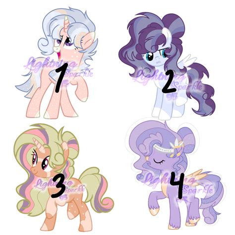 Mlp Adopts Auction Open By Lightningsparkle95 On Deviantart