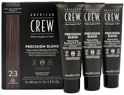 American Crew Precision Blend краска-камуфляж для седых волос, 4/5 ...