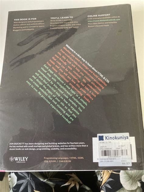 Html And Css Design And Build Websites John Duckett Hobbies And Toys