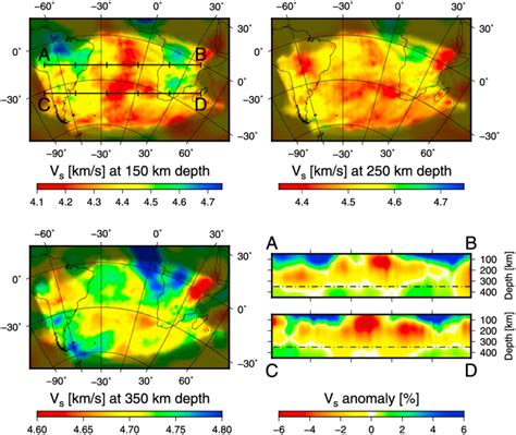 Horizontal Slices Of Upper Mantle Seismic Structure For The South Download Scientific Diagram