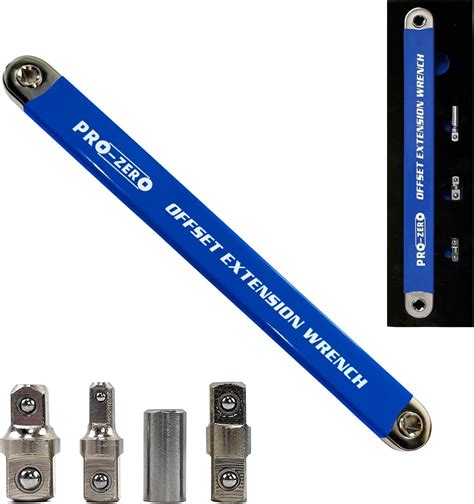 Impact Ready Offset Extension Wrench Tight Reach Extension Wrench Set With 1 2 1 4 And 3