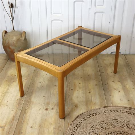 Vintage Ercol Saville Glazed Coffee Table 2203a Mustard Vintage