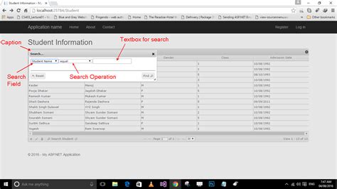 Searching In Jqgrid Using Mvc
