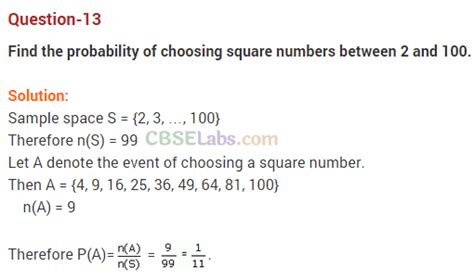 Probability Class 10 Extra Questions Maths Chapter 15 Cbse Labs