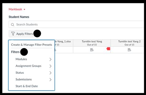 How To Filter Your Canvas Gradebook Knowledge Base