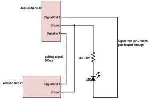 Arduino Voltage Drop While Communicating With Another Arduino Arduino