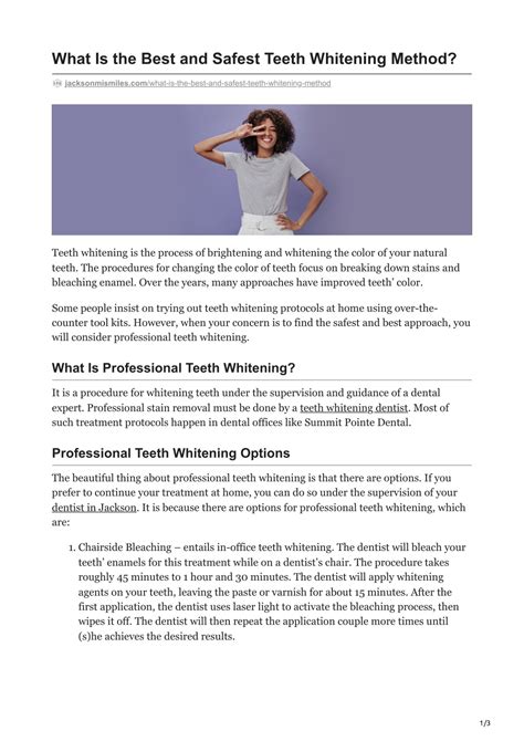 Ppt What Is The Best And Safest Teeth Whitening Method Powerpoint