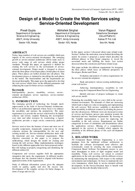 Pdf Creating Web Services With Soa Development Model