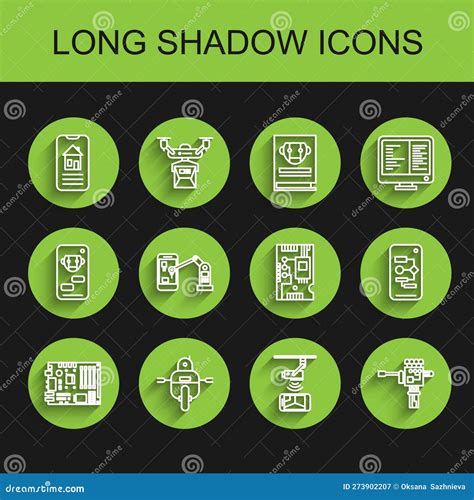 Set Line Electronic Computer Components Motherboard Digital Chip