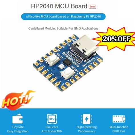 Raspberry Pi Rp2040 Zero Microcontroller Pico Development Board Rp2040 Dual Hot Eur 295