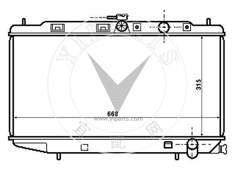 供应本田的散热器 19010 Pw0 014 宜配网 专业汽配网