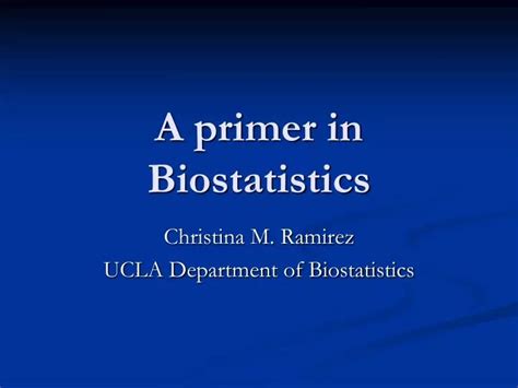 PPT A Primer In Biostatistics PowerPoint Presentation Free Download ID 5887164