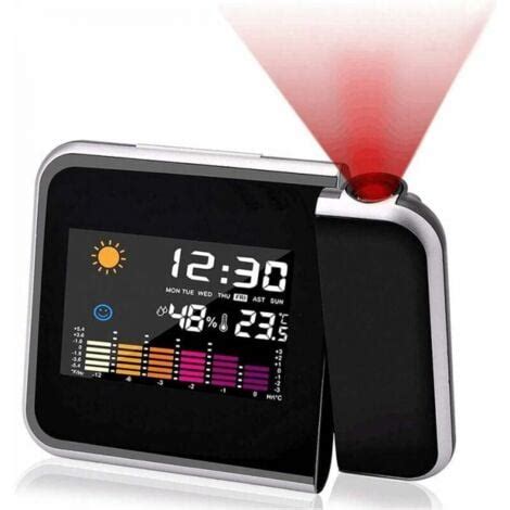 Projection Alarm Clock Color Screen Calendar Personal Weather Station