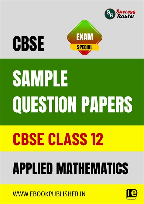 cbse sample question papers class 12 applied mathematics for board