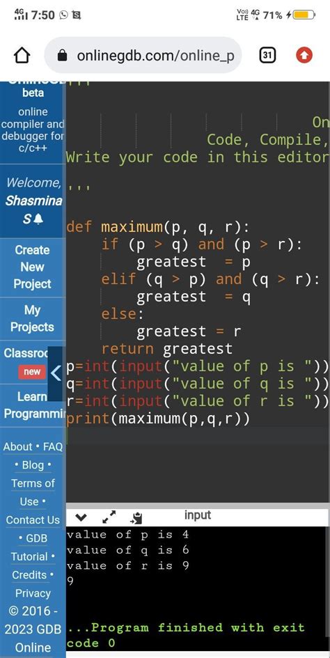 Python Cybernaut Shasmina S