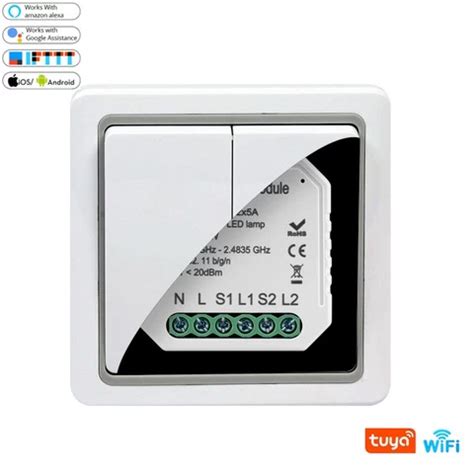 Buy Gang Way Smart Wifi Switch Module Smart Life Tuya Switch Relay Breaker Module From