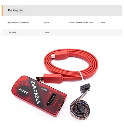 定制紫色同创fpga核心调试电缆usb下载模拟器xilinx超尺度mpsoc Zynq Kintex 7斯巴达旋风 Buy Demo