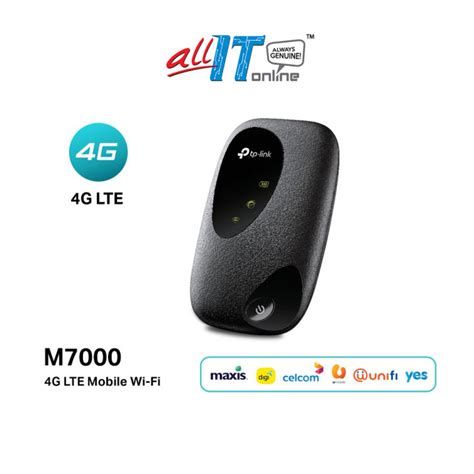 TP LINK M7000 4G LTE Portable Mobile WiFi Direct SIM Modem Router 300Mbps TP Link Wireless MiFi