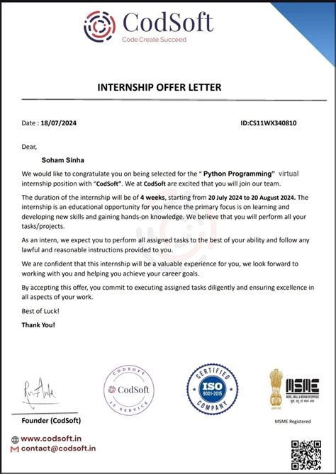 soham sinha on linkedin python codsoft coding developer