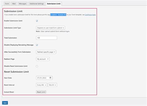 How To Limit The Number Of Form Entries In Wordpress Qode Interactive