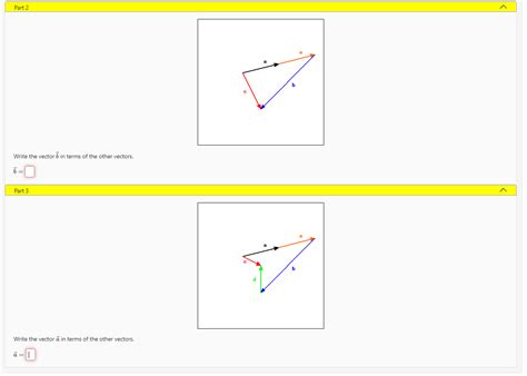 Solved Write The Vector B In Terms Of The Other Vectors B Chegg Com