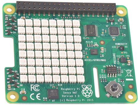 Sense Hat Raspberry Pi Raspberry Pi Sense HAT With LED Matrix Environmental Sensors For