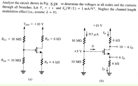solved analyze the circuit shown in fig 5 24 to determine