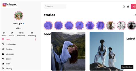 Instagram Clone Codesandbox