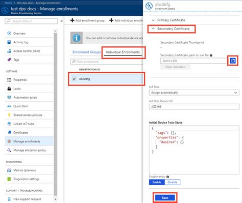 在 Dps 中滚动更新 X509 证书 Azure Iot Hub Device Provisioning Service Microsoft Learn