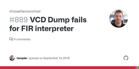 Vcd Dump Fails For Fir Interpreter · Issue 889 · Chipsalliancechisel