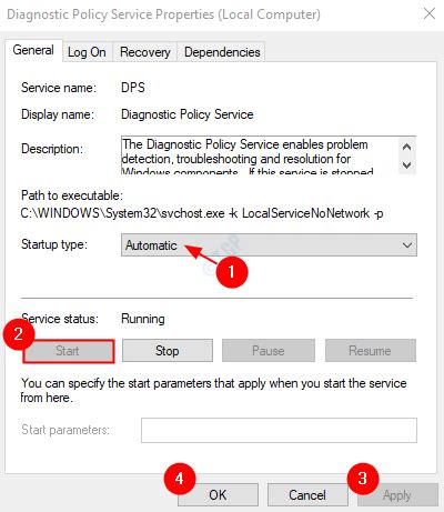 Diagnostic Policy Service Cannot Start Access Is Denied Error Fix
