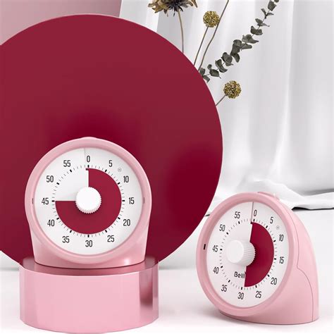 Pink 60 Minute Countdown Timer With Silent Operation