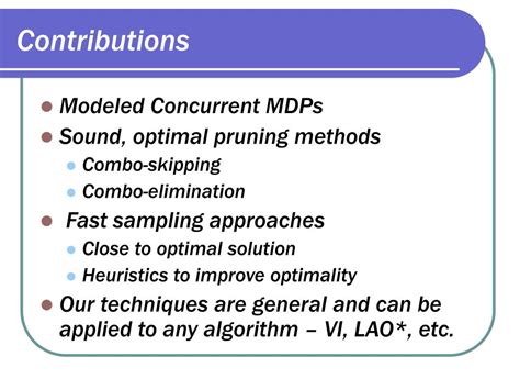 Ppt Concurrent Markov Decision Processes Powerpoint Presentation