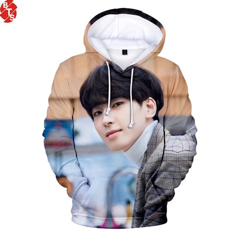 Kpop Bang Store 17 3d 프린트 후드 여성남성 패션 긴 소매 스트리트 웨어 후드 티 스웨터 2019 캐주얼