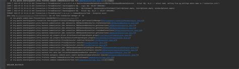 Can Not Find Transaction Manager Of `xa` Where Client Is Trying To