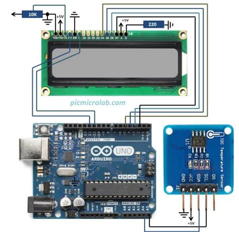 Lm75a Digital Temperature Sensor Arduino Microcontroller Based Projects