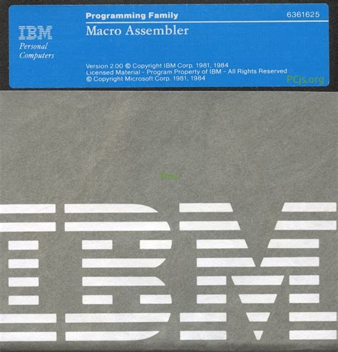 Ibm Macro Assembler 2 00 Pcjs Machines