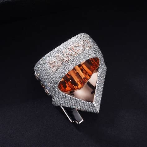 Made To Order Trap House Moissanite Custom S925 Silver Mens Ring