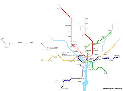 Dc Metro Printable Map