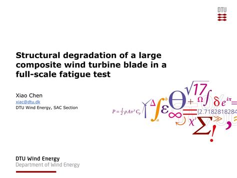 Structural Degradation Of A Large Composite Wind Turbine Blade In A Full Scale Fatigue Test Pdf
