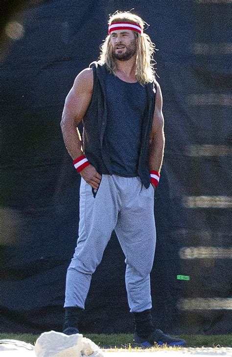 Chris Hemsworth Channels Olivia Newton John While Filming Thor In Sydney Daily