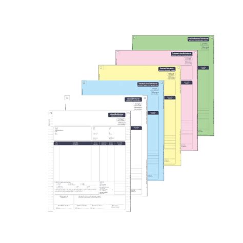 ใบกำกับภาษี 6ชั้น Form A ใบเสร็จรับเงิน แบบฟอร์มสำเร็จรูป กระดาษเคมีต่อเนื่อง 6ชั้น ขนาด 9×11
