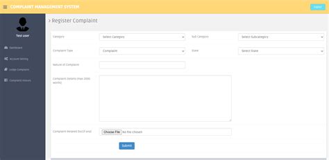 Complaint Management System Pro Version Using PHP And MySQL Website Design Online Store