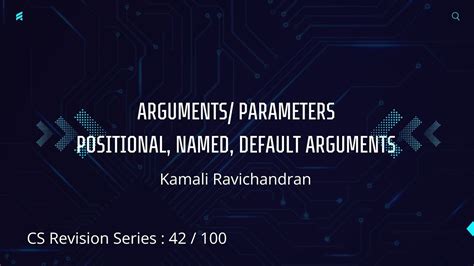 42 Positional Default Keyword Arguments In Python Class 12