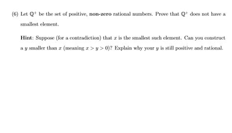 solved 6 let q be the set of positive non zero rational