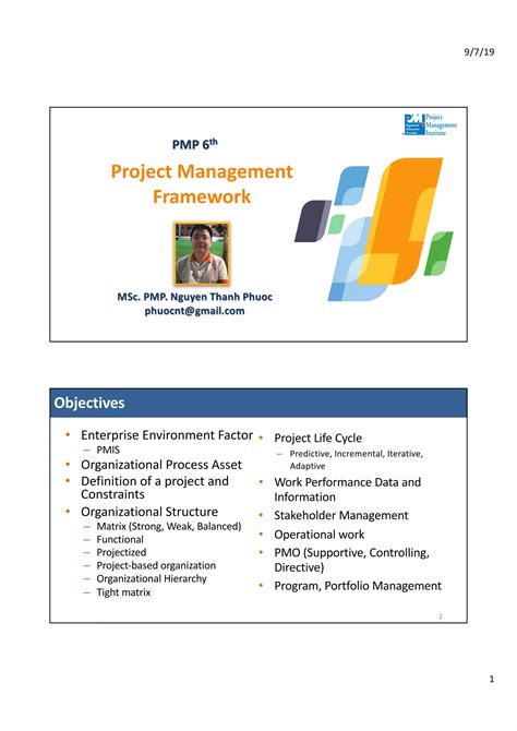 Pmi Pmp6 Lecture 02 Project Management Framework V1 0 Pdf Business Administration Business