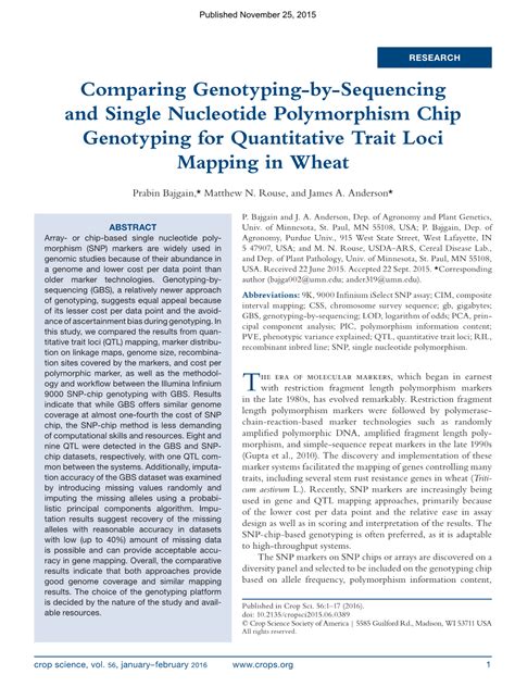 Comparing Genotyping By Sequencing And Single Nucleotide Polymorphism Chip Genotyping For