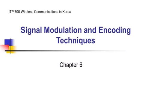 Ppt Signal Modulation And Encoding Techniques Powerpoint Presentation