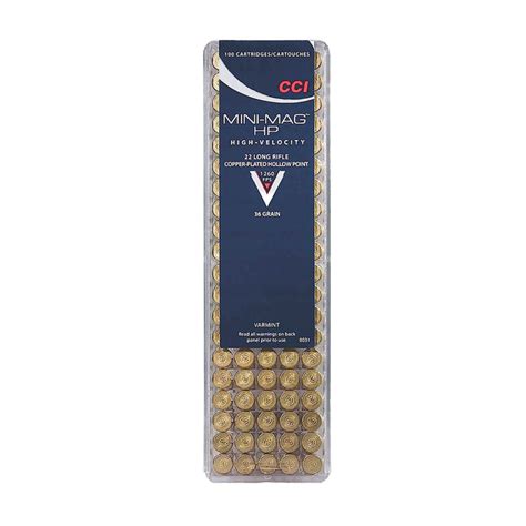 Cci 0031 Mini Mag High Velocity 22lr 36gr Copper Plated Hollow Point 1 — Ammojoy